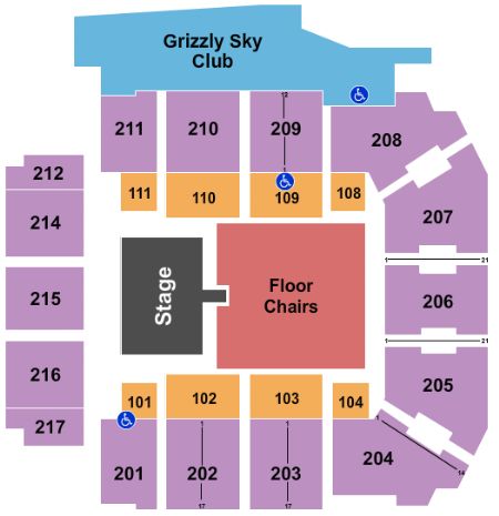 Adams Event Center Tickets and Adams Event Center Seating Chart - Buy ...