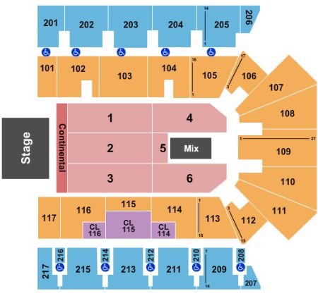 American Bank Center Tickets and American Bank Center Seating Chart ...