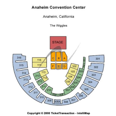 Anaheim Convention Center Tickets and Anaheim Convention Center Seating ...