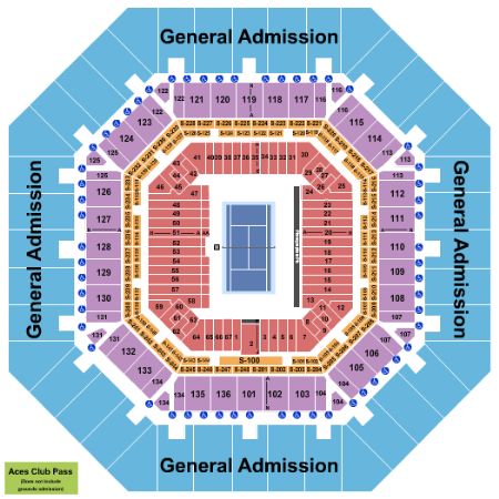Arthur Ashe Stadium Tickets and Arthur Ashe Stadium Seating Chart - Buy ...