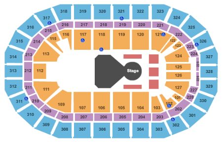 Mystere Seating Map