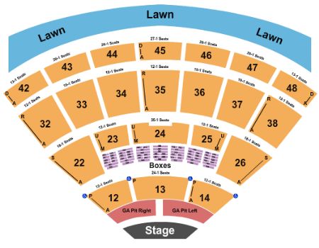 Blossom Music Center Tickets and Blossom Music Center Seating Chart ...