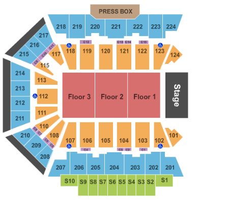 BMO Harris Bank Center Tickets and BMO Harris Bank Center Seating Chart ...