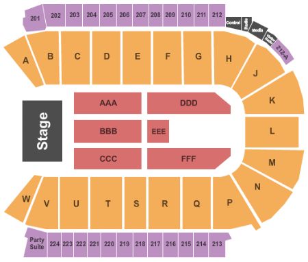 Budweiser Events Center Tickets and Budweiser Events Center Seating ...