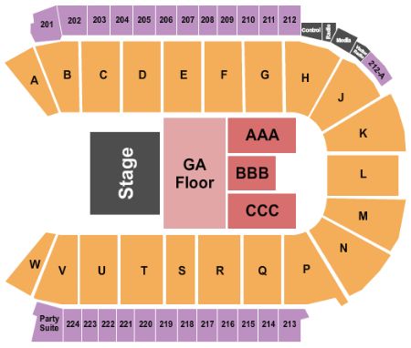 Budweiser Events Center Tickets and Budweiser Events Center Seating ...