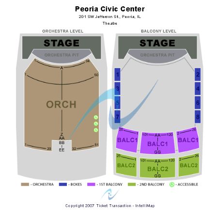 Peoria Civic Center Arena Tickets and Peoria Civic Center Arena Seating ...