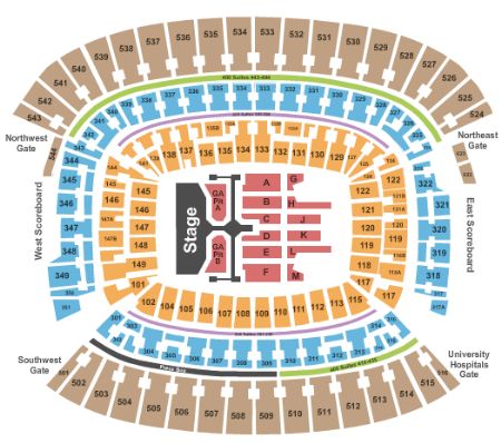 Cleveland Browns Stadium Tickets and Cleveland Browns Stadium Seating ...