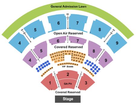 Walnut Creek Amphitheatre Tickets and Walnut Creek Amphitheatre Seating ...