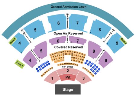Walnut Creek Amphitheatre Tickets and Walnut Creek Amphitheatre Seating ...