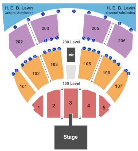Austin360 Amphitheater Tickets and Austin360 Amphitheater Seating Chart ...