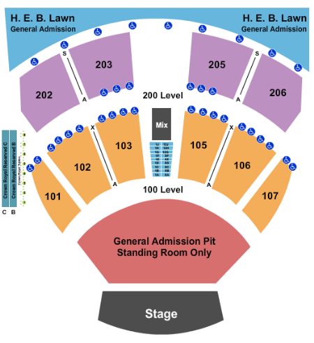 Austin360 Amphitheater Tickets and Austin360 Amphitheater Seating Chart ...