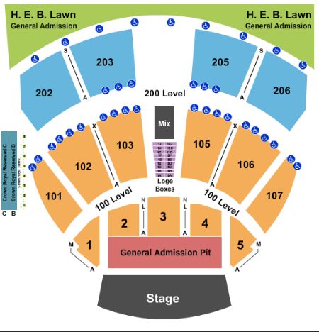Austin360 Amphitheater Tickets and Austin360 Amphitheater Seating Chart ...