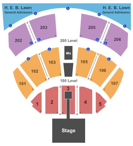 Austin360 Amphitheater Tickets and Austin360 Amphitheater Seating Chart ...