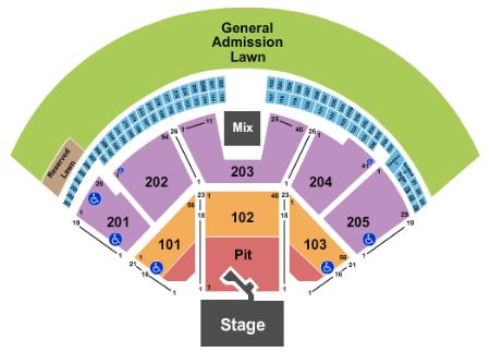 Gorge Amphitheatre Tickets and Gorge Amphitheatre Seating Chart - Buy ...