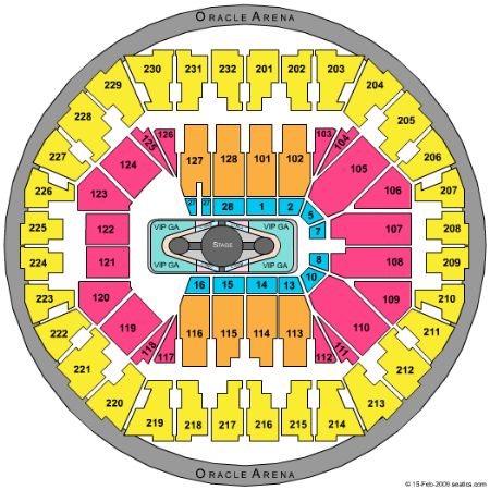 Oracle Arena Tickets and Oracle Arena Seating Chart - Buy Oracle Arena ...