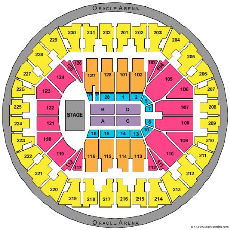 Oracle Arena Tickets and Oracle Arena Seating Chart - Buy Oracle Arena ...