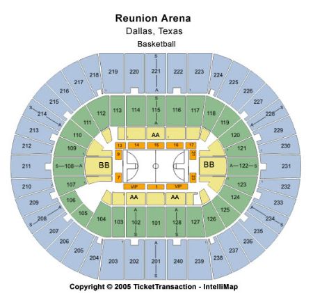 Reunion Arena Tickets and Reunion Arena Seating Chart - Buy Reunion ...