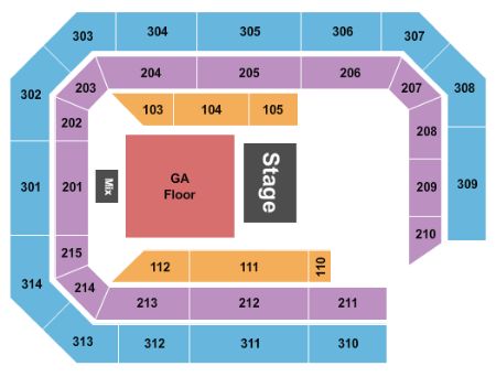 Ryan Center Tickets and Ryan Center Seating Chart - Buy Ryan Center ...
