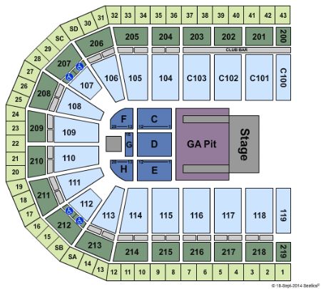 Sears Centre Arena Tickets and Sears Centre Arena Seating Chart - Buy ...