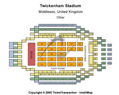 Twickenham Stadium Tickets and Twickenham Stadium Seating Chart - Buy ...
