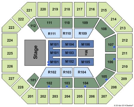 US Cellular Center Tickets and US Cellular Center Seating Chart - Buy ...