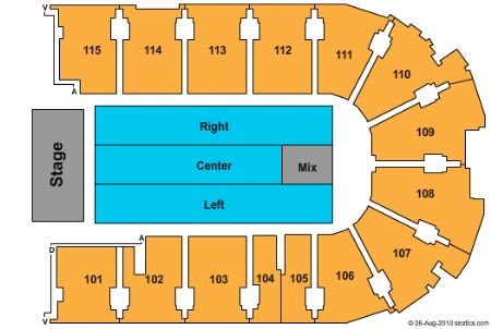 US Cellular Coliseum Tickets and US Cellular Coliseum Seating Chart ...