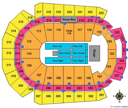 Wells Fargo Center Tickets and Wells Fargo Center Seating Chart - Buy ...