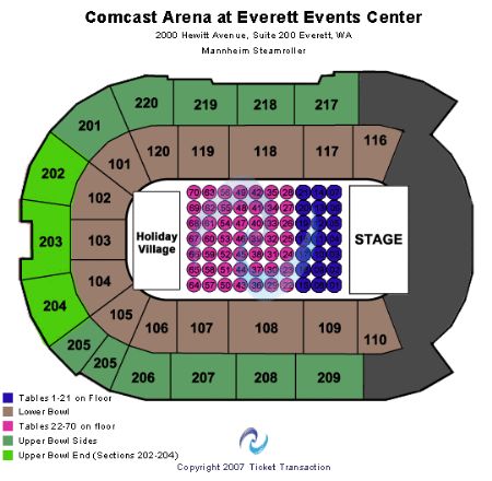 Xfinity Arena At Everett Tickets and Xfinity Arena At Everett Seating ...